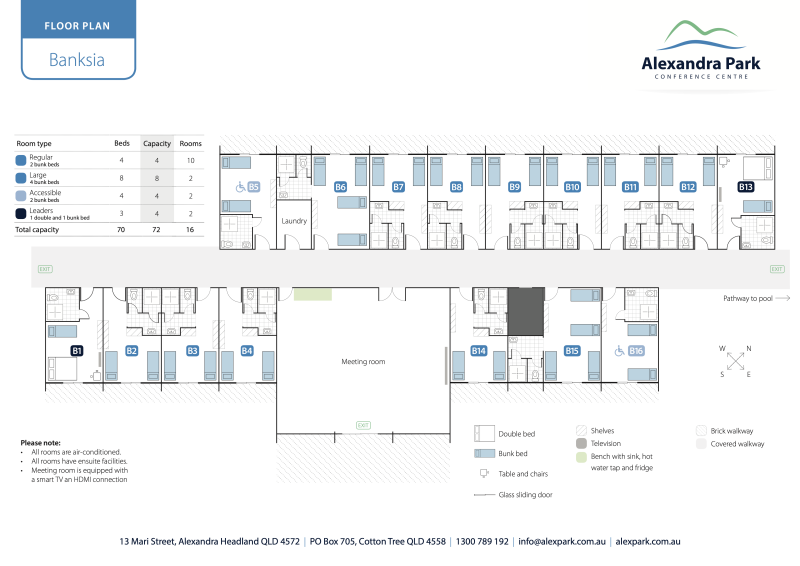 Accommodation - Alexandra Park Conference Centre